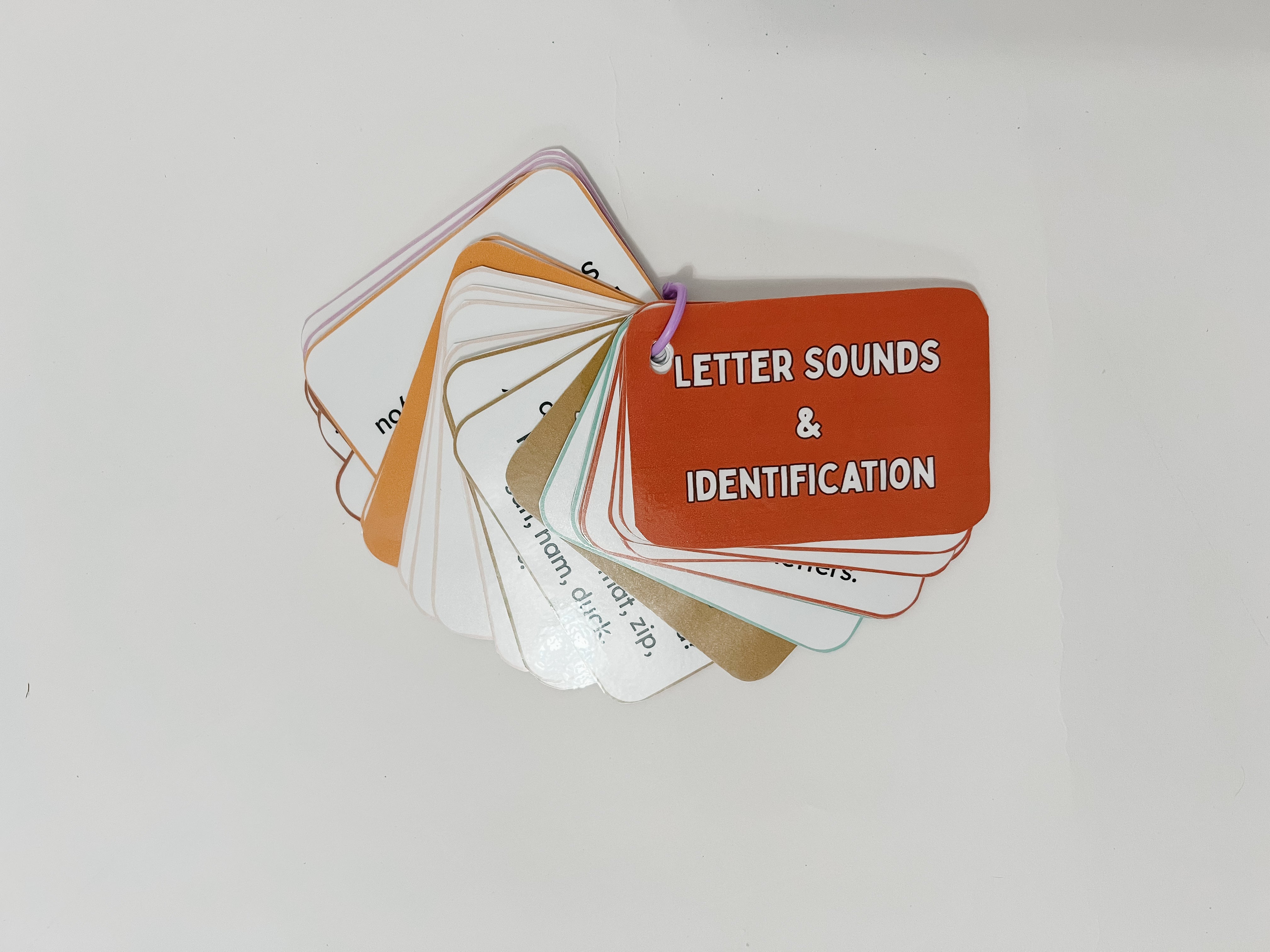 Phonics Activity Cards Ring Set | Portable Phonics Practice for Ages 4 ...